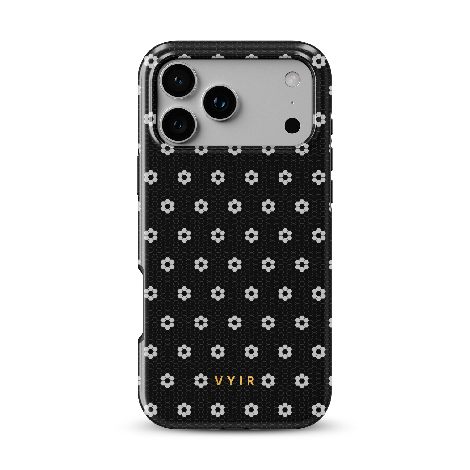 VYIR Signature Flowers, Dark Grey - Shockproof Phone Case